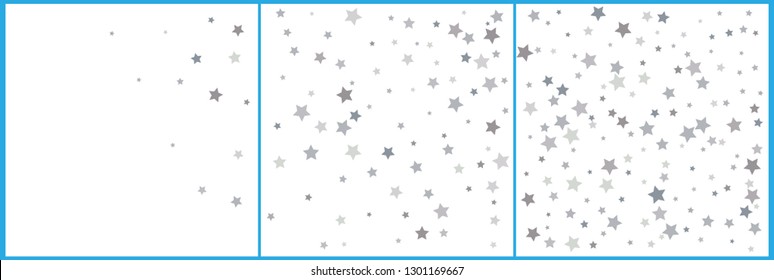Silver Glitter Falling Stars Silver Sparkle เวกเตอร์สต็อก ปลอดค่า
