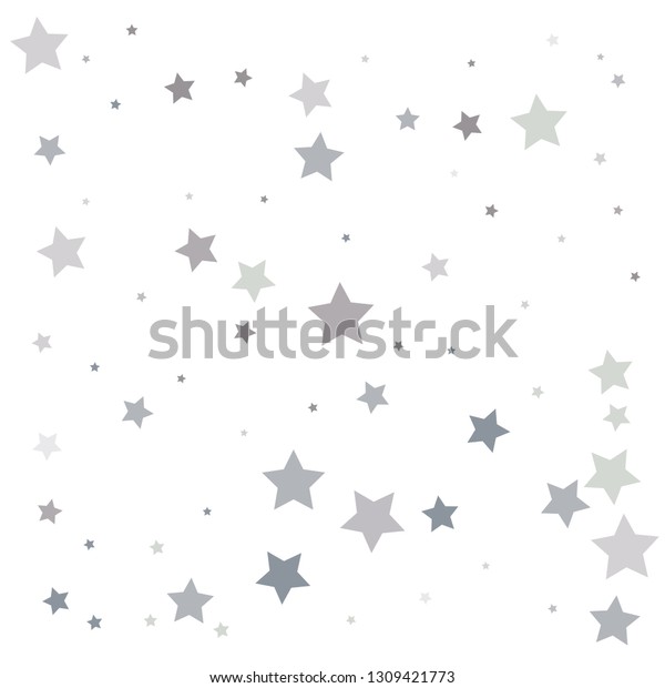 Silver Glitter Falling Stars Silver Sparkle Vector De Stock Libre De