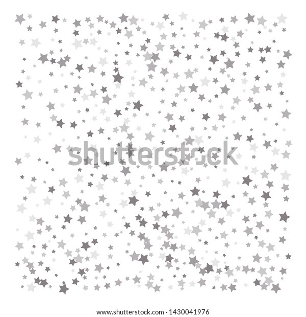 Silver Glitter Falling Stars Silver Sparkle Vector De Stock Libre De