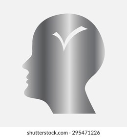 Silver Human Profile Picture Stock Vector (Royalty Free) 295471226 ...