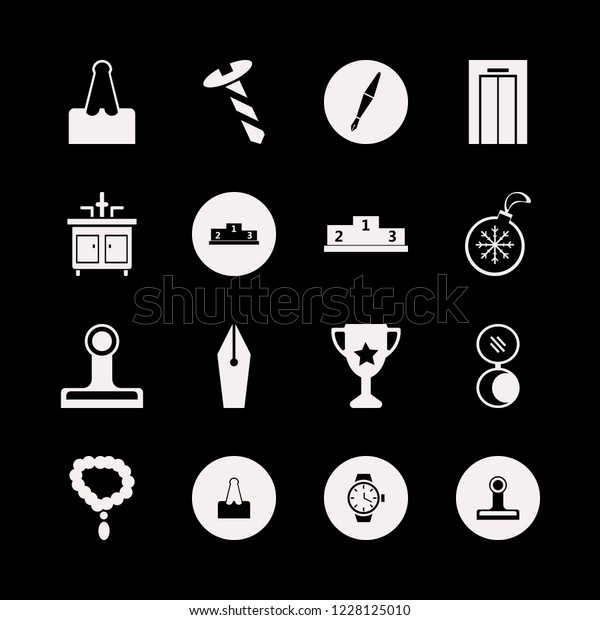 Silver Icon Silver Vector Icons Set Stock Vector (Royalty Free ...
