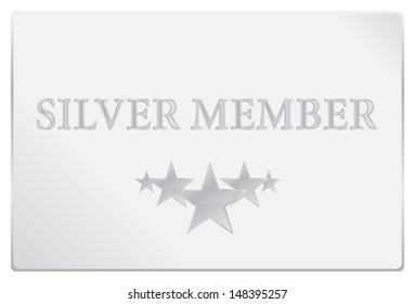 Silver Membership Card Stock Vector (Royalty Free) 148395257 | Shutterstock