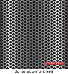 Silver Metal Grill Backgroundvector Illustration Stock Vector (Royalty ...