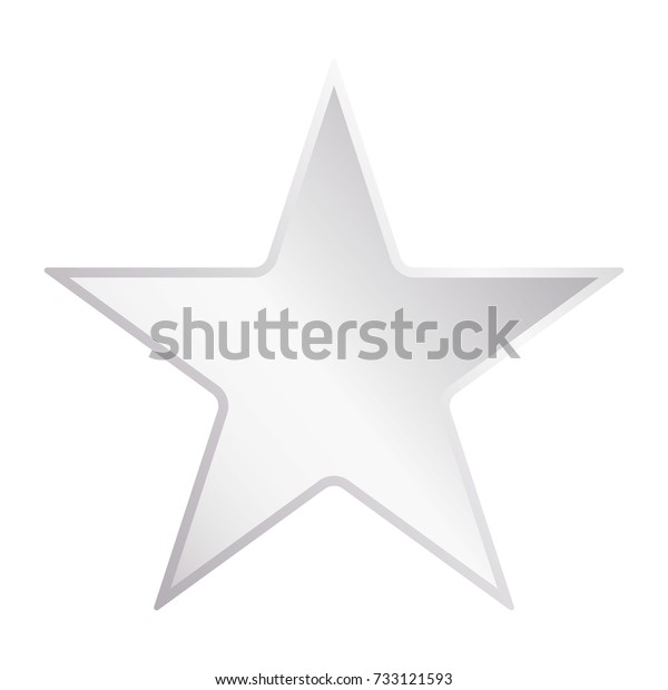 Silver Metal Star Star Logo Metal Stock Vector (Royalty Free) 733121593 ...