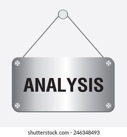 Silver Metallic Analysis Sign Hanging On: เวกเตอร์สต็อก (ปลอดค่า ...