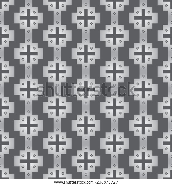 Silver Plus Sign Blossom Pattern On Stock Vector (Royalty Free ...