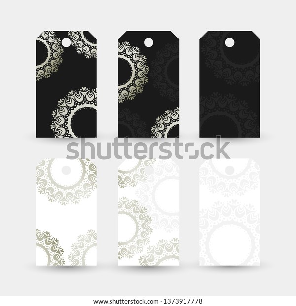 Silver Rings Asian Style Labels Collection Stock Vector (Royalty Free ...