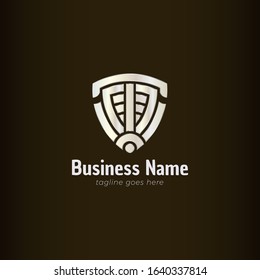 Silver Shield Logo Template Letter Business Stock Vector (Royalty Free ...