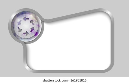 Silver Text Box Any Text Transparent Stock Vector (Royalty Free ...