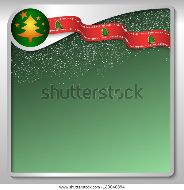 Silver Text Box Christmas Motif Falling Stock Vector (Royalty Free ...