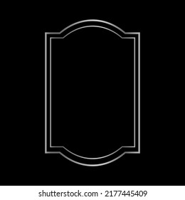 Silver Vintage Frame Labels Silver Vintage Stock Vector (Royalty Free ...