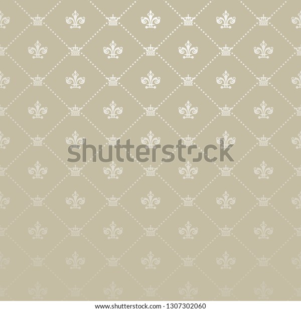 Silver Wallpaper Background Royal Style Vector Stock Vector (Royalty ...