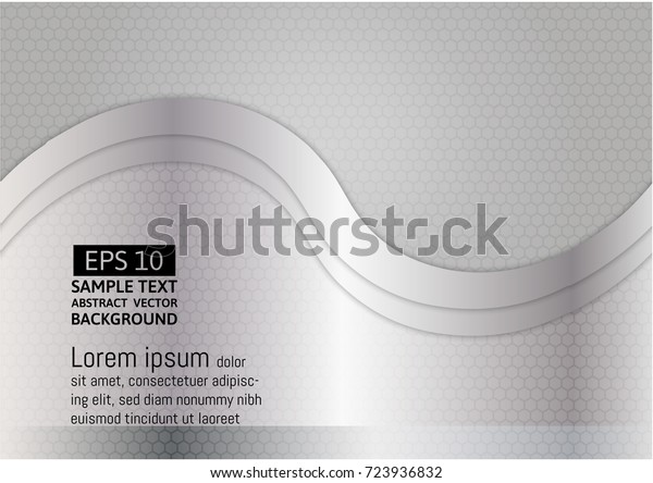 Silver Wave Abstract Vector Background Stock Vector (Royalty Free ...