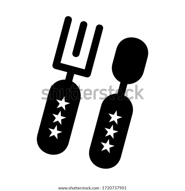 Silverware Icon Logo Isolated Sign Symbol Stock Vector (Royalty Free ...