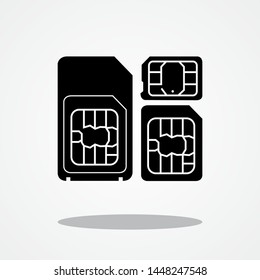 Sim Card Micro Sim Card Nano Stock Vector (Royalty Free) 1448247548
