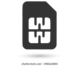 Sim Card Vector Icon Sim Card Stock Vector (Royalty Free) 1983624845 ...