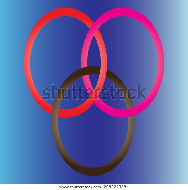 Simple 3 Circle Color Logo Design Stock Vector (Royalty Free ...