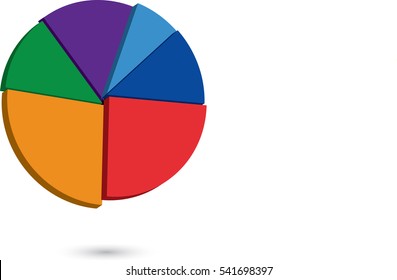 Circle Divided Into Three Equal Parts Stock Vector (Royalty Free) 408747067