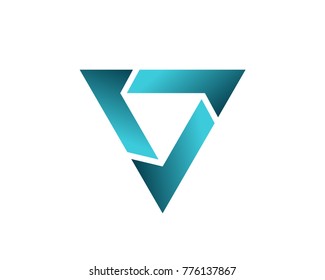 Simple 3d Triangle Modern Logo Vector Stock Vector (Royalty Free ...
