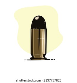 Simple 45acp Bullet Vector Illustration Stock Vector (Royalty Free ...