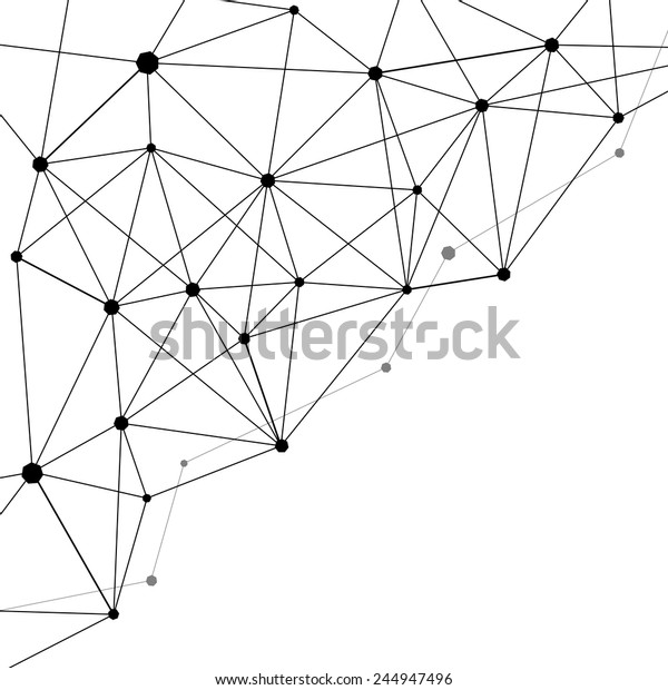 Simple Abstract Black Networking Web Template: เวกเตอร์สต็อก (ปลอดค่า ...