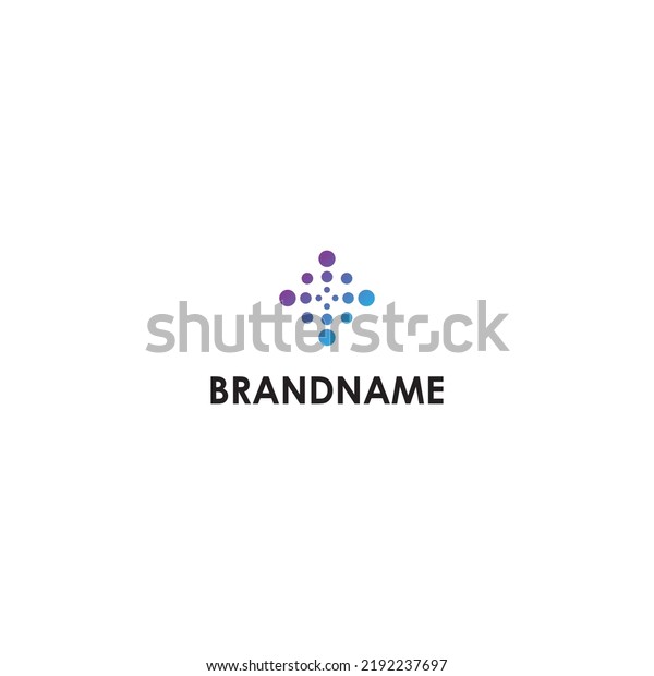 Simple Abstract Dot Logo Vector Stock Vector (Royalty Free) 2192237697 ...