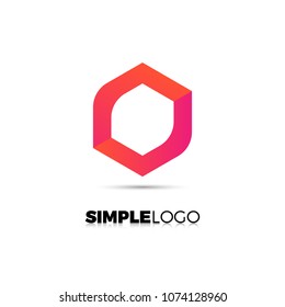 Simple Abstract Logo Design Stock Vector (Royalty Free) 1074128960 ...