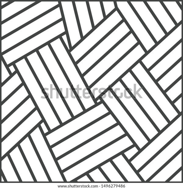 Simple Abstract Woven Line Art Stock Vector (Royalty Free) 1496279486 | Shutterstock