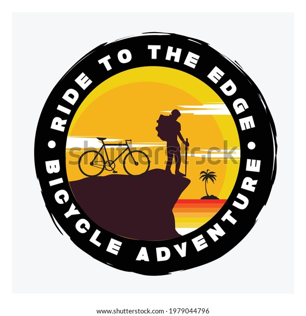 Simple Adventure Badge Logo Logo Design Stock Vector (Royalty Free ...