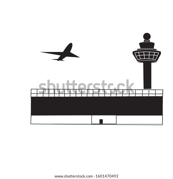 Simple Airport Vector Logo Stock Vector (Royalty Free) 1601470492 ...