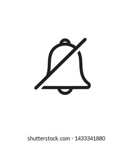 Simple Alarm Silent Flat Icon Design Stock Vector (Royalty Free ...