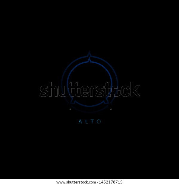 Simple Alto Logo Design Theme Stock Vector (Royalty Free) 1452178715 ...