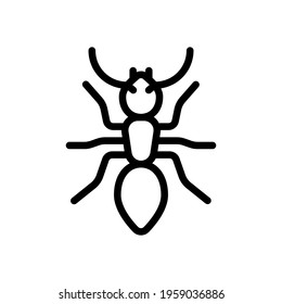 Simple Ant Icon Logo Black Icon Stock Vector (Royalty Free) 1959036886 ...