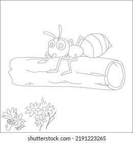 Simple Ant Line Art Design Stock Vector (Royalty Free) 2191223265 ...