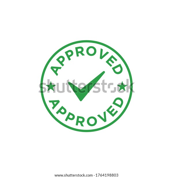 Simple Approved Badge Check List Design 库存矢量图（免版税）1764198803 | Shutterstock
