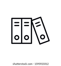 Simple Archive Line Icon Stroke Pictogram Stock Vector (Royalty Free ...