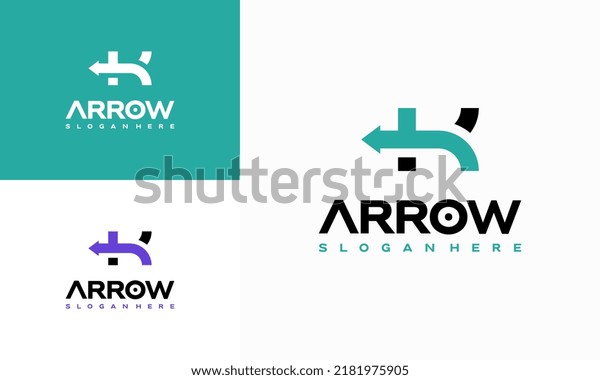 Simple Arrow Logo Designs Concept Vector Stock Vector (Royalty Free ...