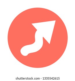 Simple Arrow Sign Icon Stock Vector (Royalty Free) 1335542615 ...