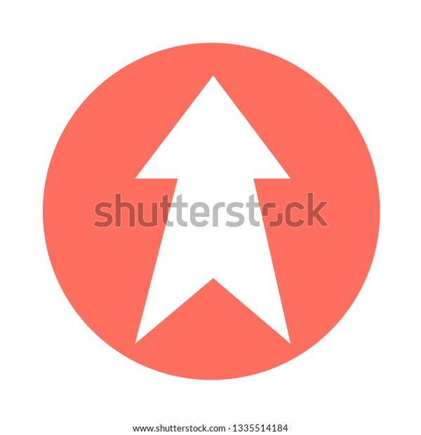 Simple Arrow Sign Icon Stock Vector (Royalty Free) 1335514184 ...
