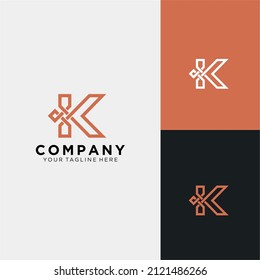 Simple Attractive Logo K Stock Vector (Royalty Free) 2121486266 ...