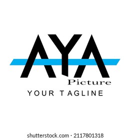 Simple Aya Picture Text Vector Perfect Stock Vector (Royalty Free ...