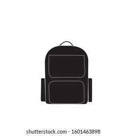 Backpack Icon School Bag Vector Icon Stock Vector (Royalty Free ...