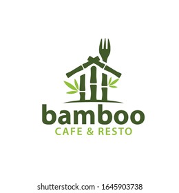 Simple Bamboo Logo Cafe Resto Business Stock Vector (Royalty Free ...