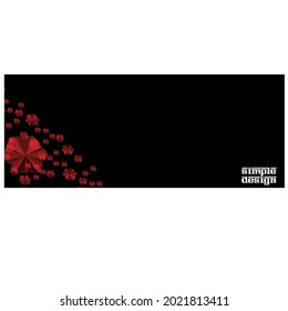 Simple Baner Background Vector Black Stock Vector (Royalty Free ...