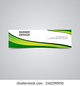 Simple Banner Design Abstract Banner Template Stock Vector (Royalty ...