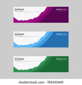 Simple Banner Design Template: เวกเตอร์สต็อก (ปลอดค่าลิขสิทธิ์ ...