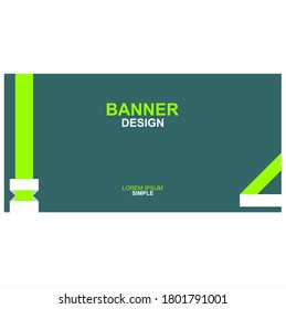 Simple Banner Green Line Stock Vector (Royalty Free) 1801791001 ...
