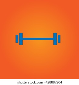 Barbell Logo Icon Design Stock Vector (Royalty Free) 1052391254