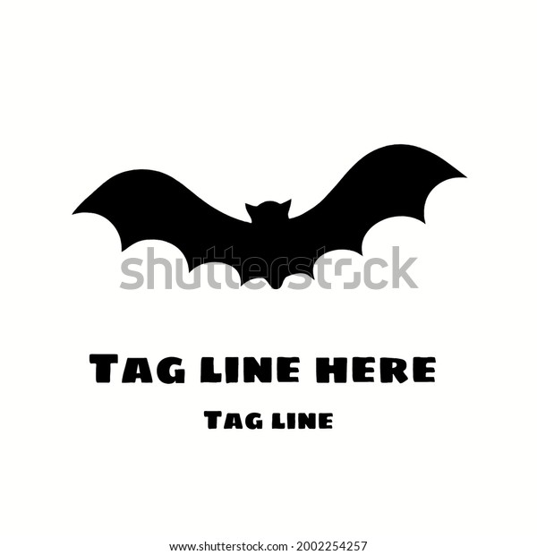 Simple Bat Silhouette Icon Logo Stock Vector (Royalty Free) 2002254257 ...