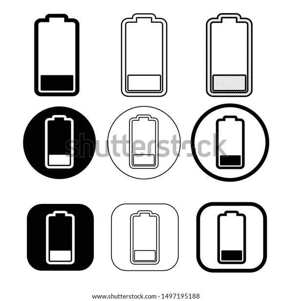 Simple Battery Icon Sign Design Stock Vector (Royalty Free) 1497195188 ...